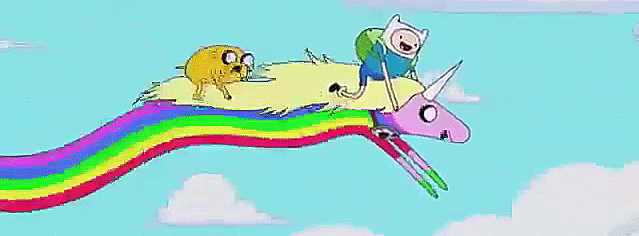 ชุมชน Steam :: :: Finn & Jake riding Lady Rainicorn