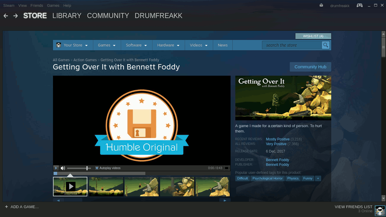 Steam Community :: Getting Over It with Bennett Foddy